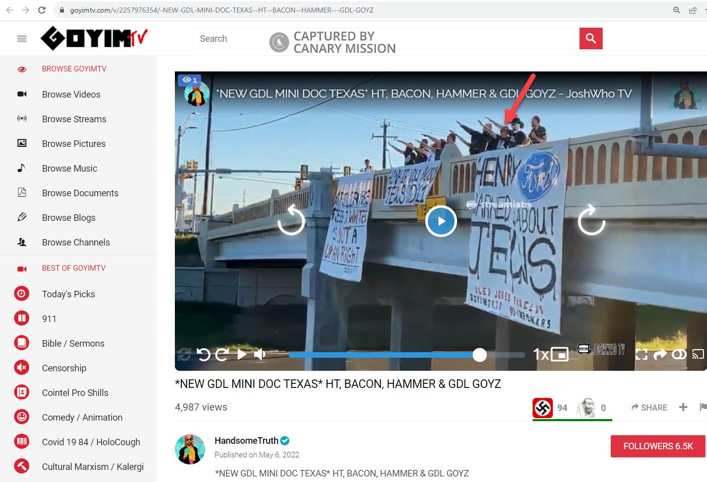 Adam Donaldson - Canary Mission