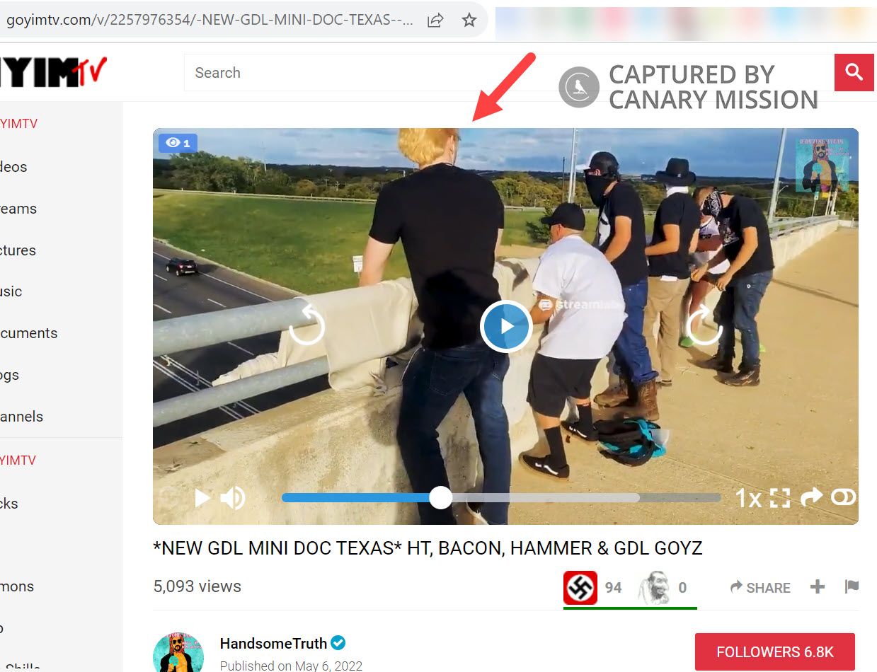 Adam Donaldson - Canary Mission