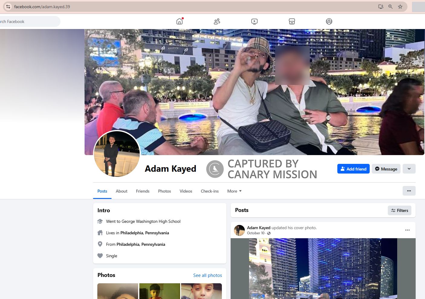 Adam Kayed - Canary Mission