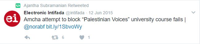 Ajantha Subramanian - Canary Mission