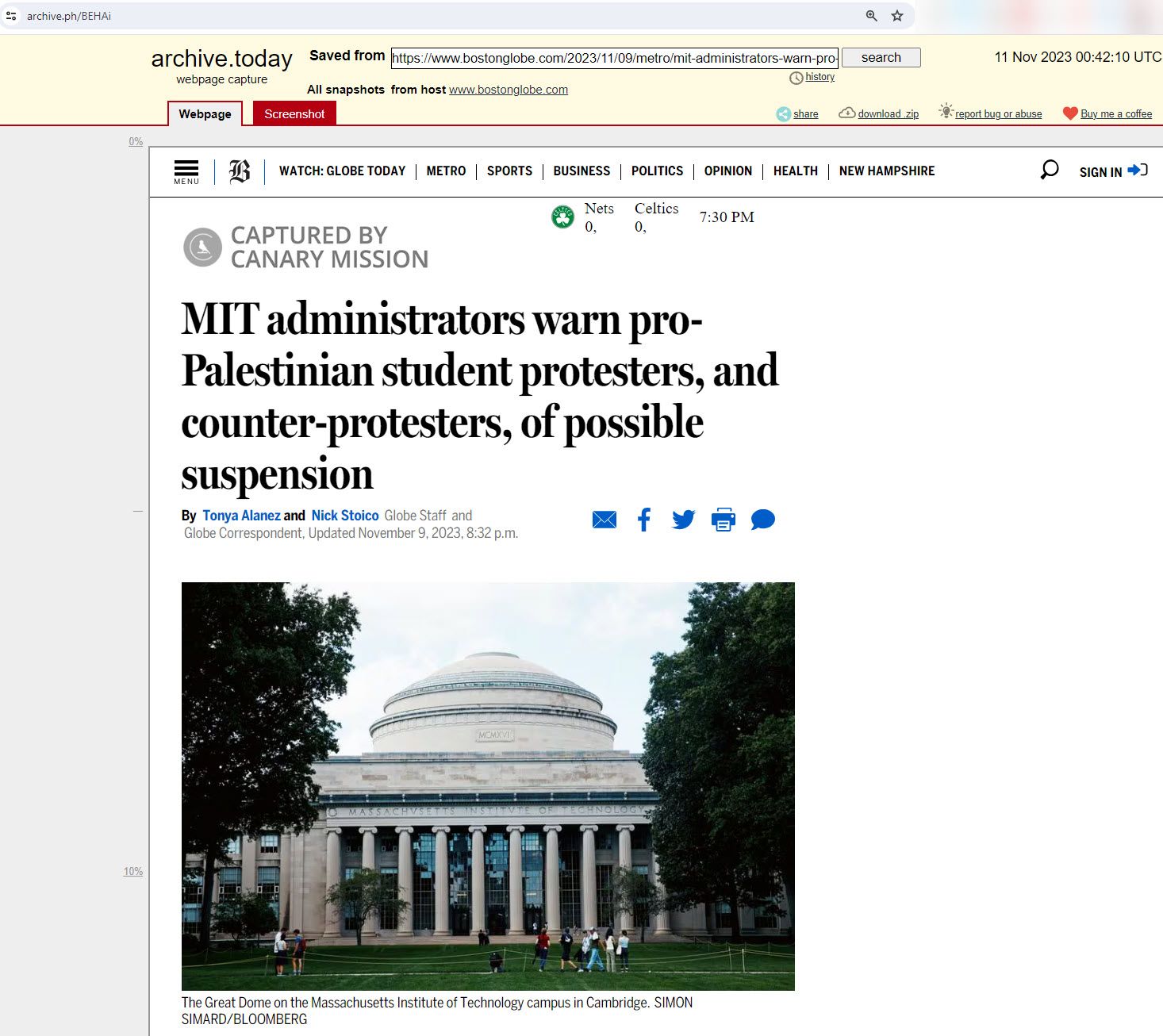 Alejandro Tanon Diaz - Canary Mission