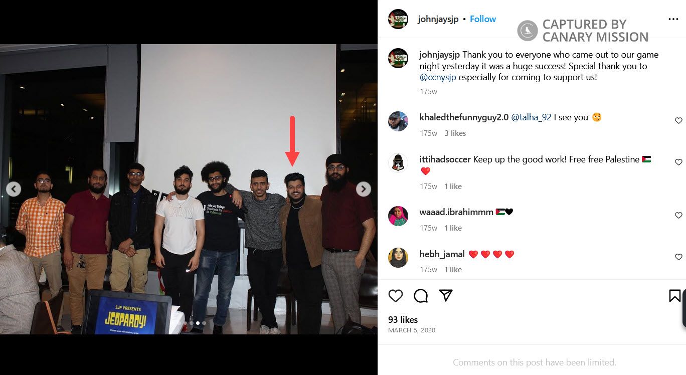 Asad Sheikh - Canary Mission