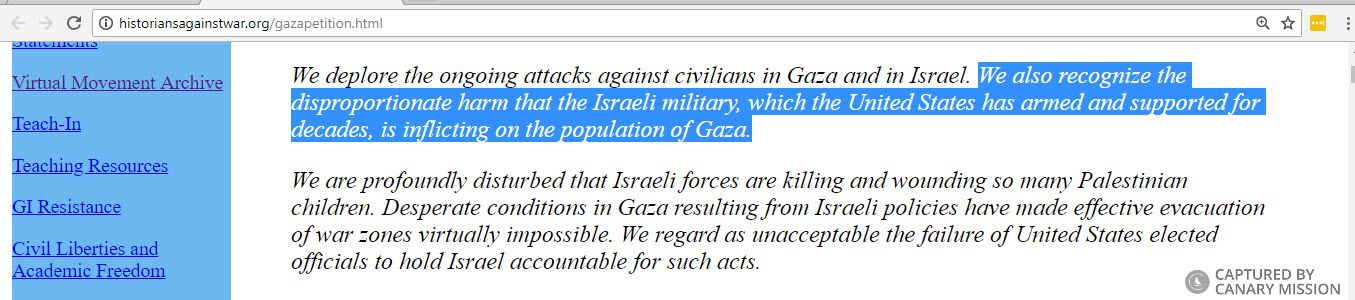 Barbara Weinstein - Canary Mission