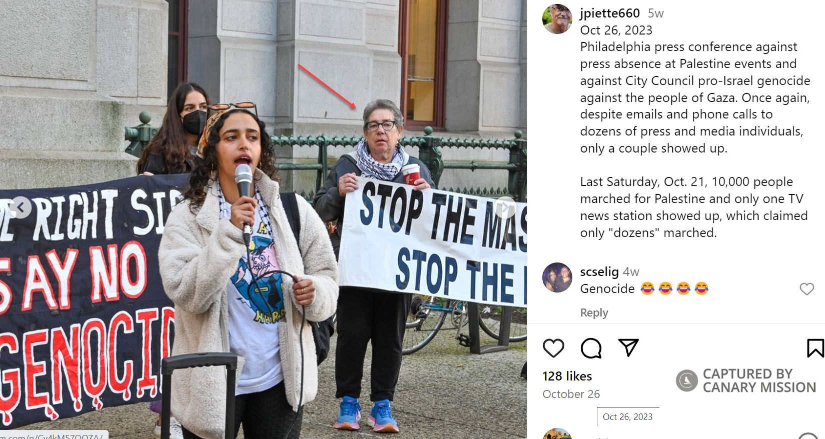 Betsey Piette - Canary Mission