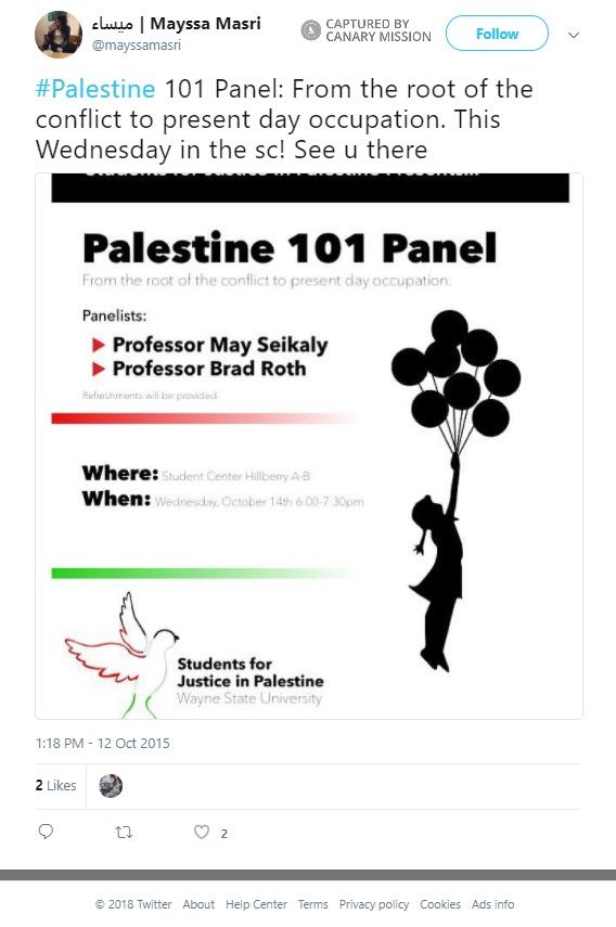 Brad Roth - Canary Mission