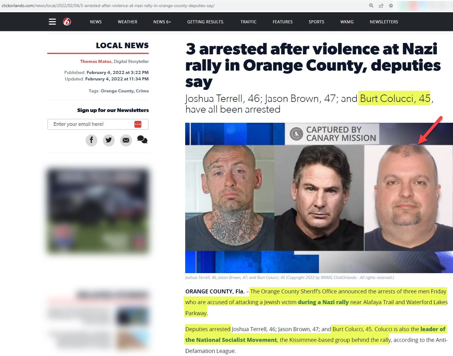 Burt Colucci - Canary Mission