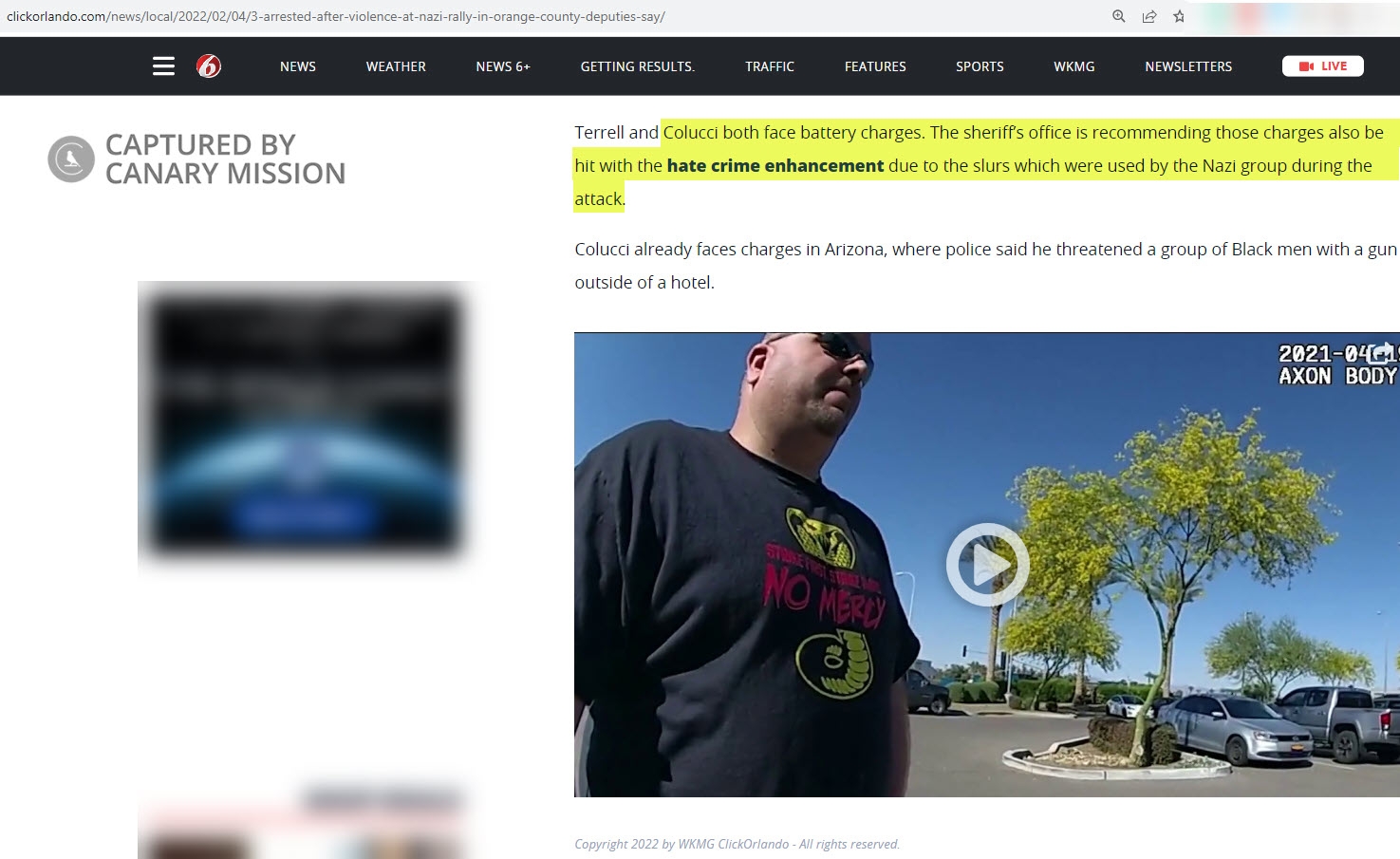 Burt Colucci - Canary Mission