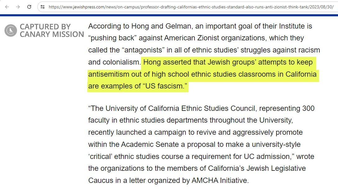 Christine Hong - Canary Mission