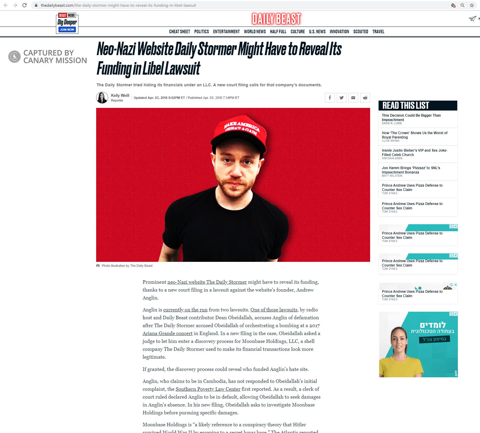 Daily Stormer - Canary Mission