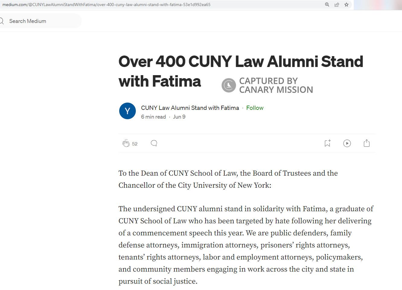 Daniel Thaler - Canary Mission