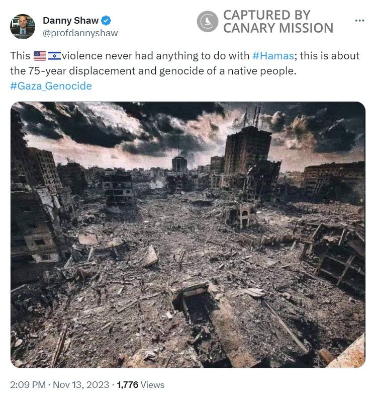 Danny Shaw - Canary Mission