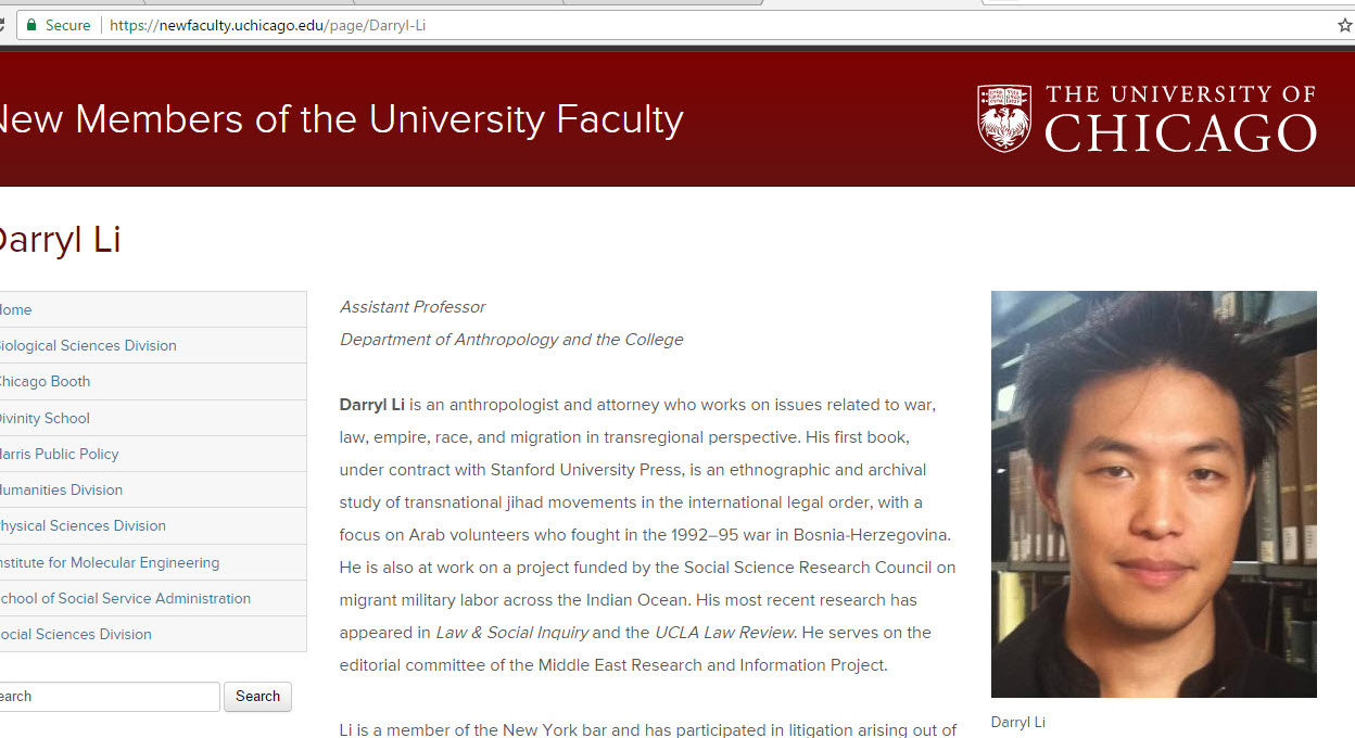 Darryl Li - Canary Mission