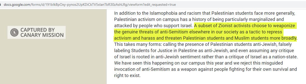 David Orkin - Canary Mission