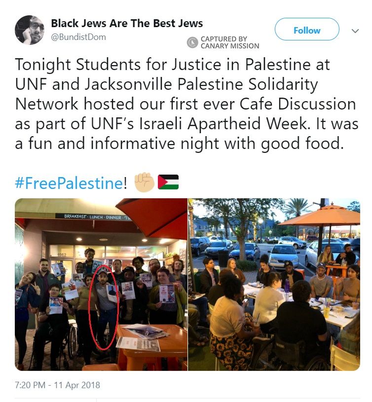 Dominic Mitchell - Canary Mission