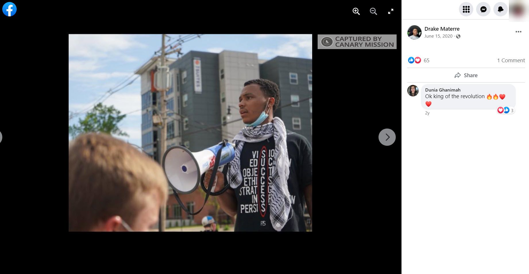 Drake Materre - Canary Mission