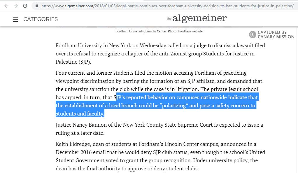 Dwight Haase - Canary Mission