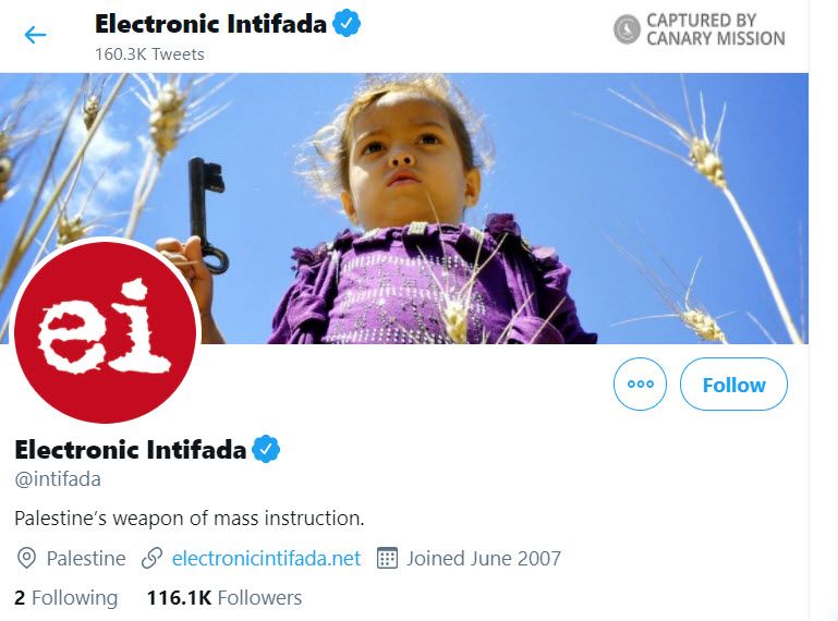 Electronic Intifada - Canary Mission