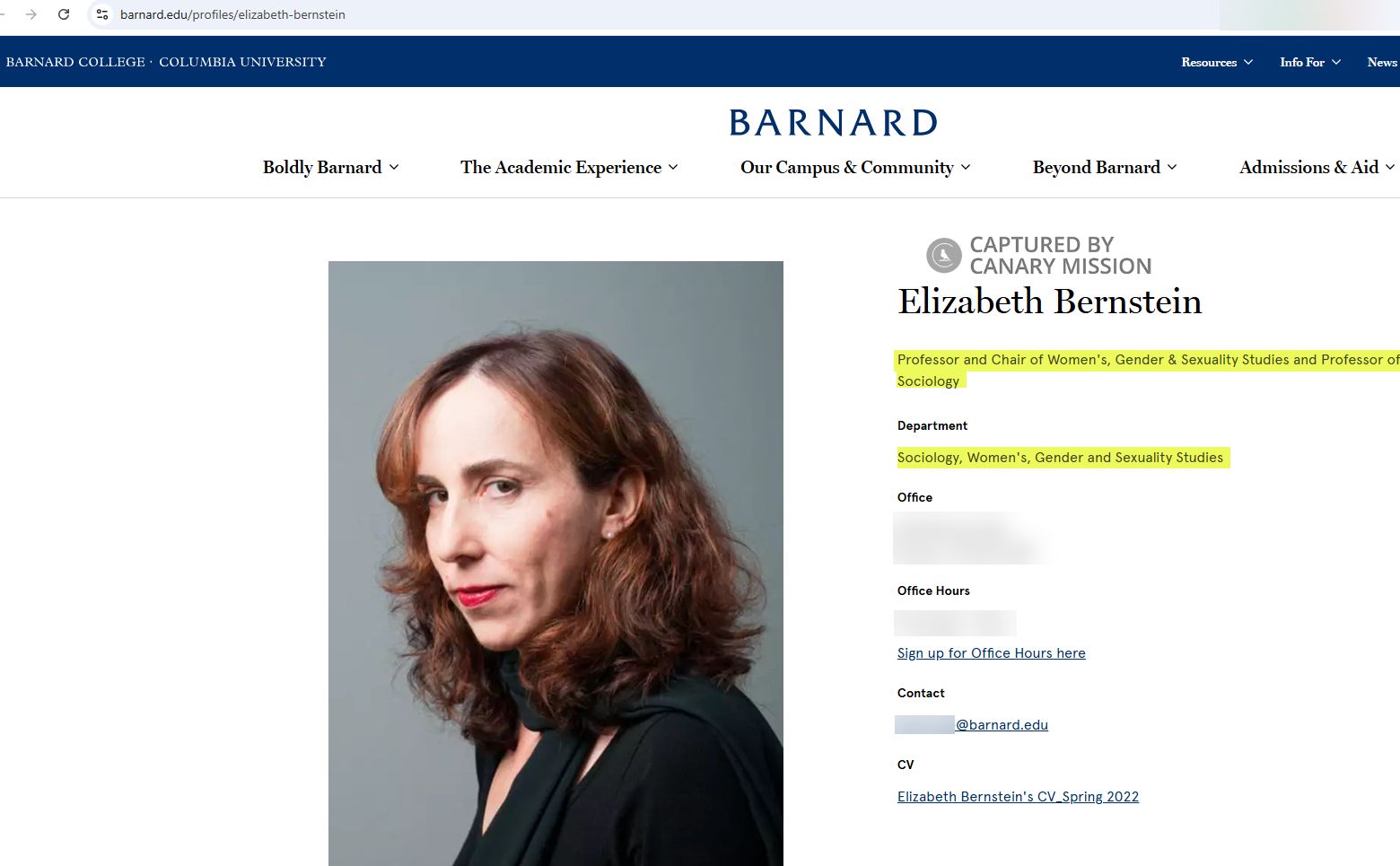 Elizabeth Bernstein - Canary Mission