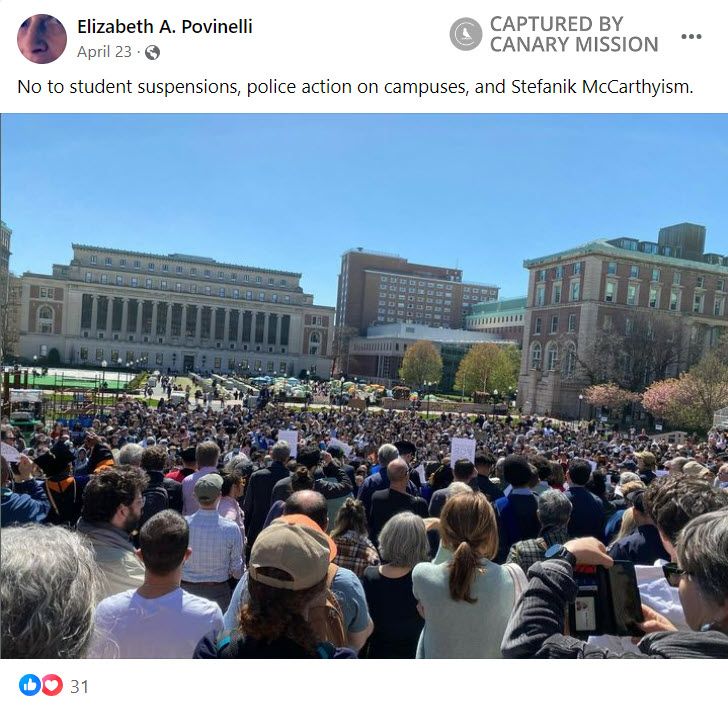 Elizabeth Povinelli - Canary Mission