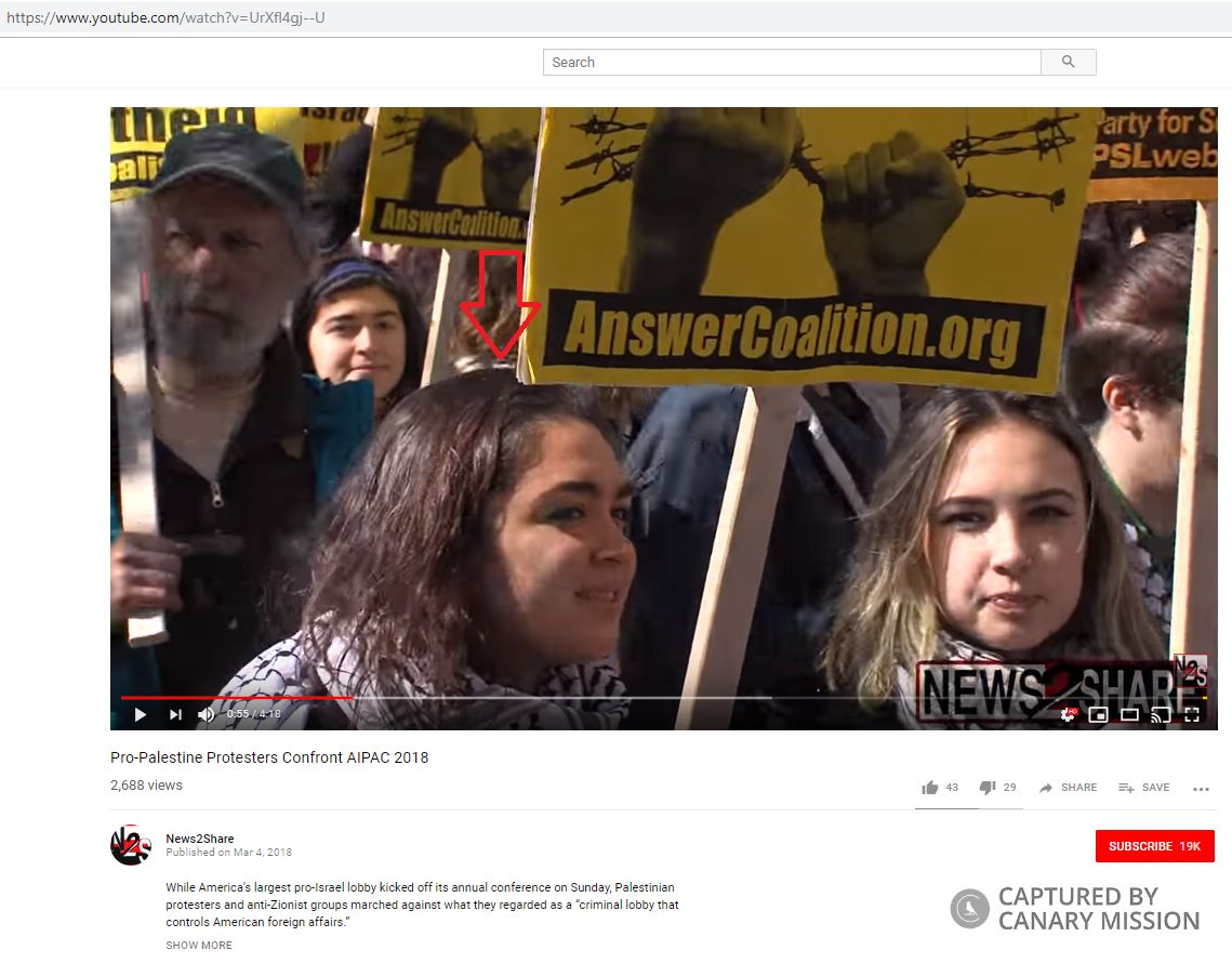 Elizabeth Rhoads - Canary Mission