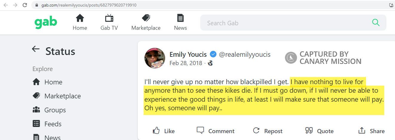 Emily Youcis - Canary Mission