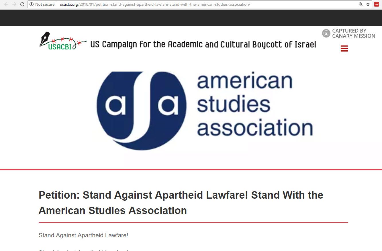 Eric Covey - Canary Mission