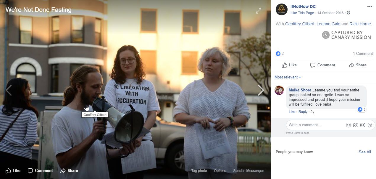 Geoffrey Gilbert - Canary Mission