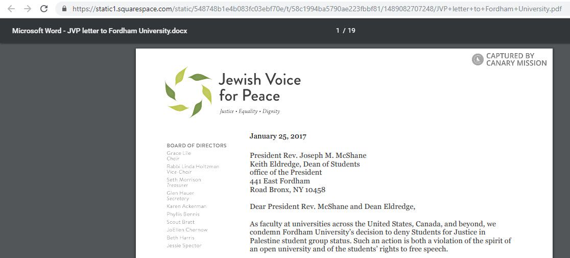 George Hartley - Canary Mission