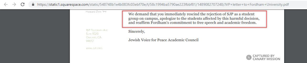 George Hartley - Canary Mission