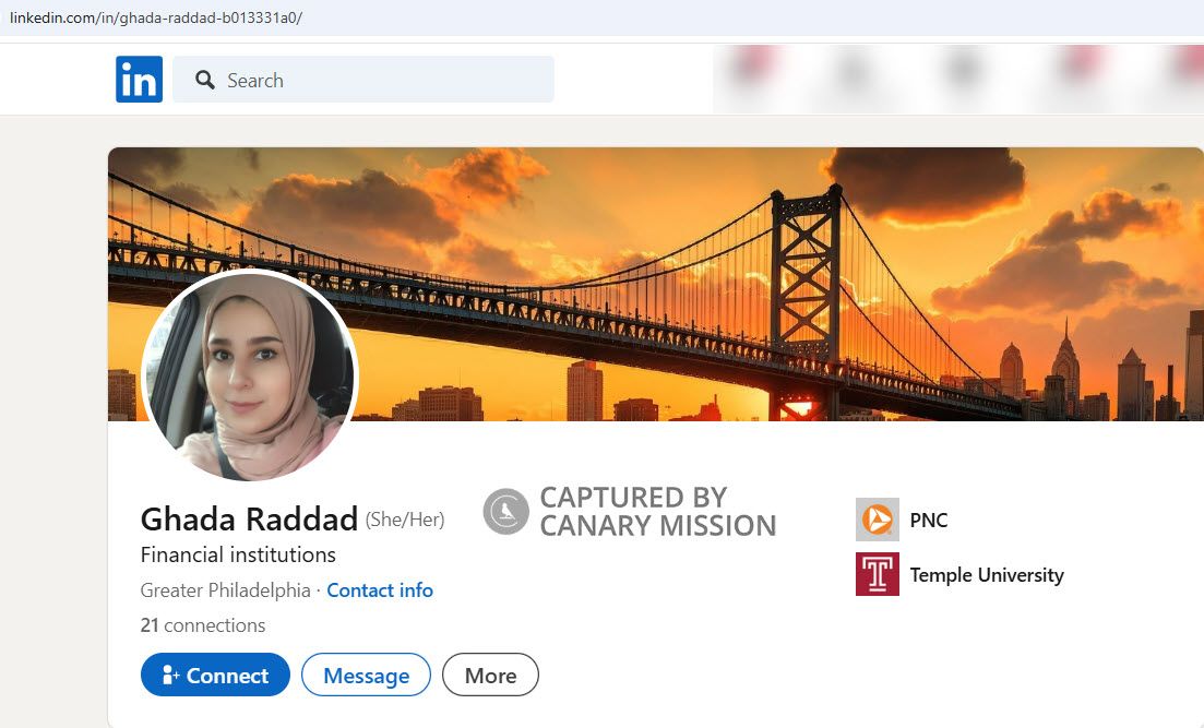 Ghada Raddad - Canary Mission