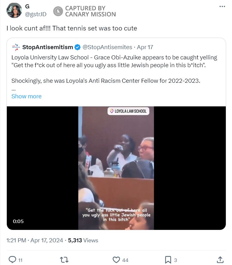 Grace Obi-Azuike - Canary Mission