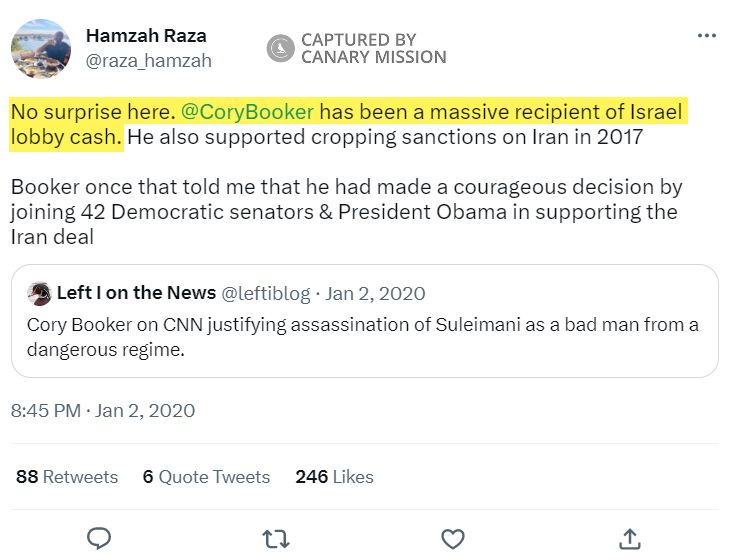 Hamzah Raza - Canary Mission