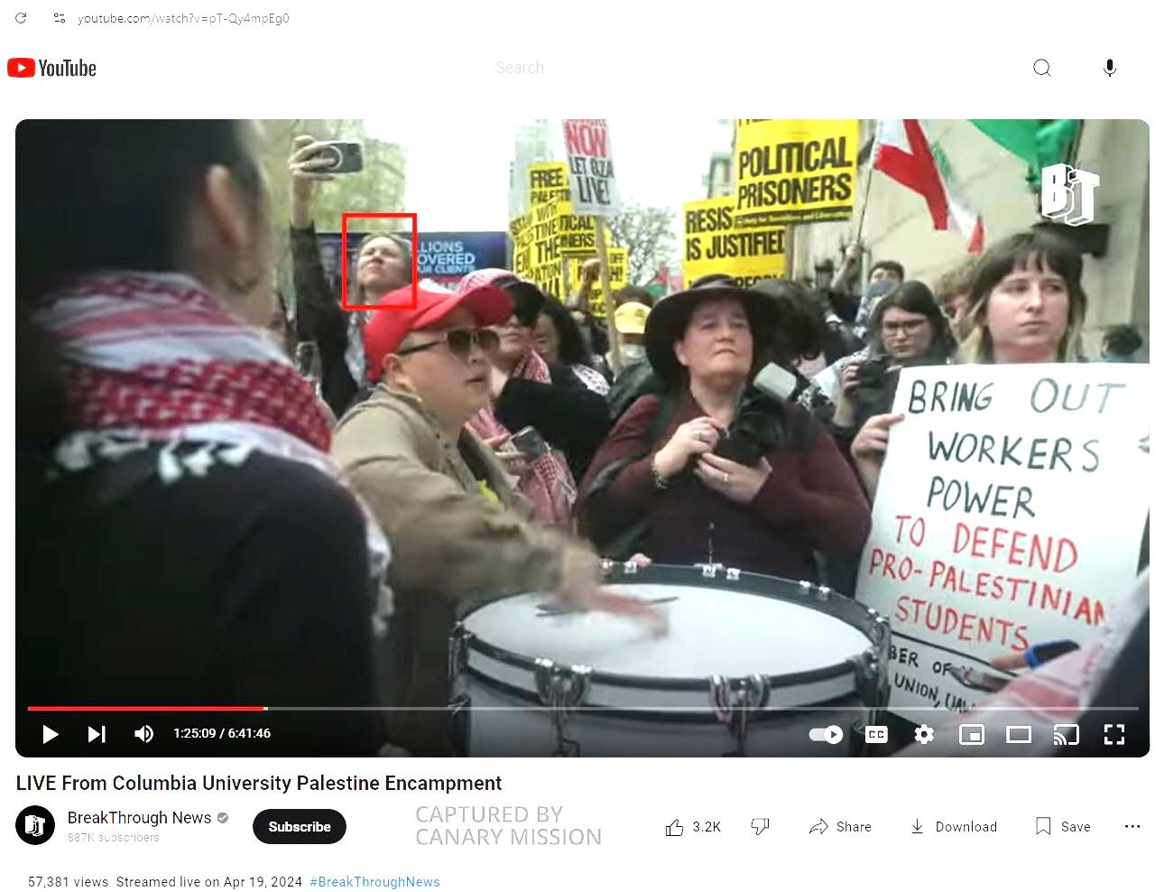 Hannah Priscilla Craig - Canary Mission