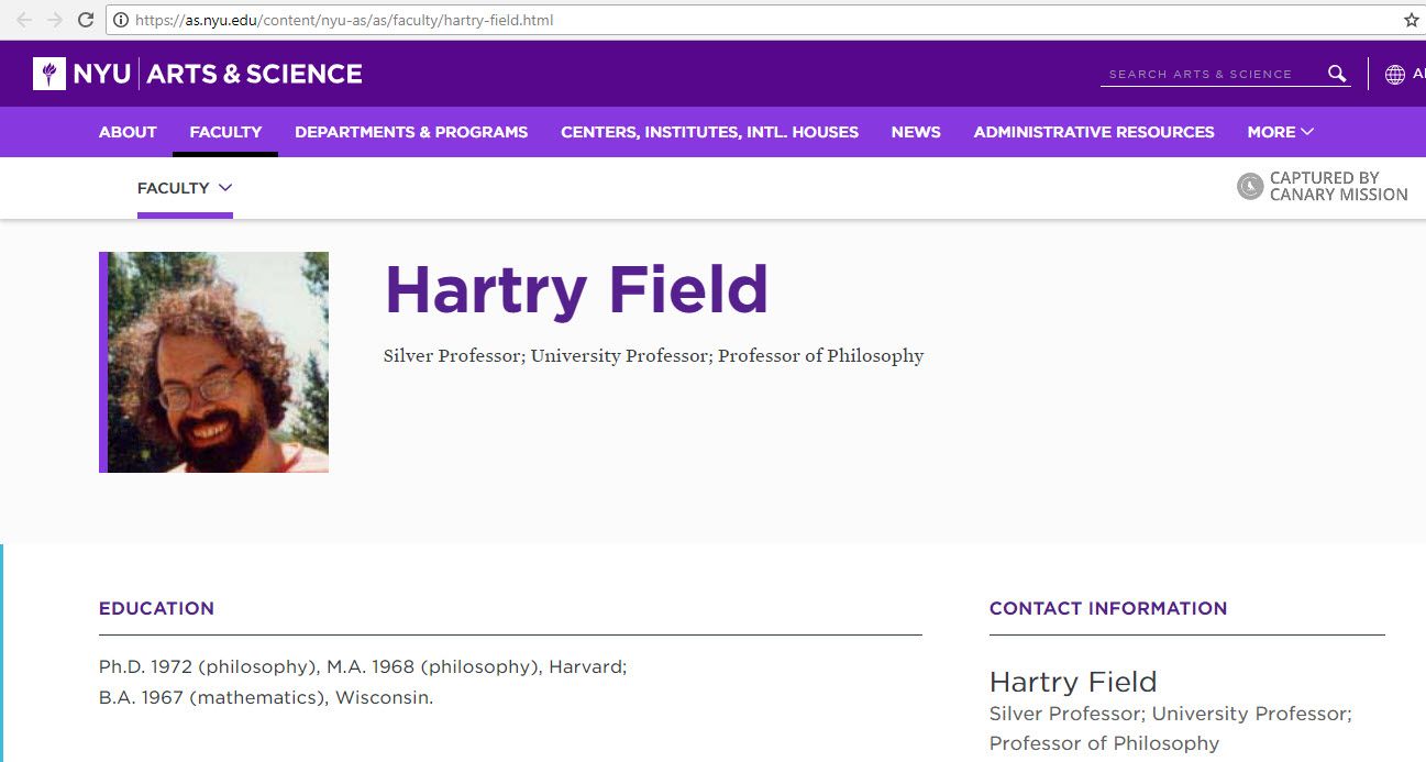 Hartry Field - Canary Mission