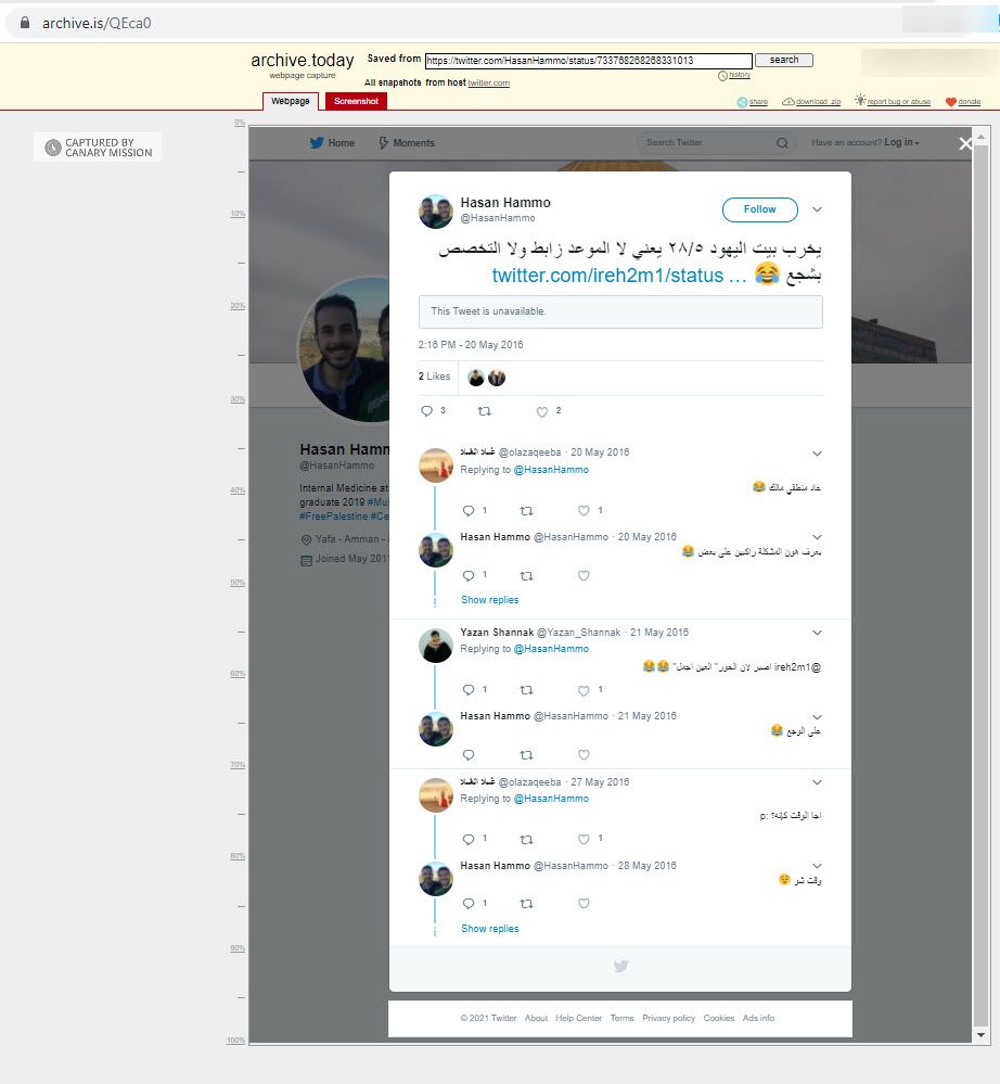 Hasan Hammo - Canary Mission