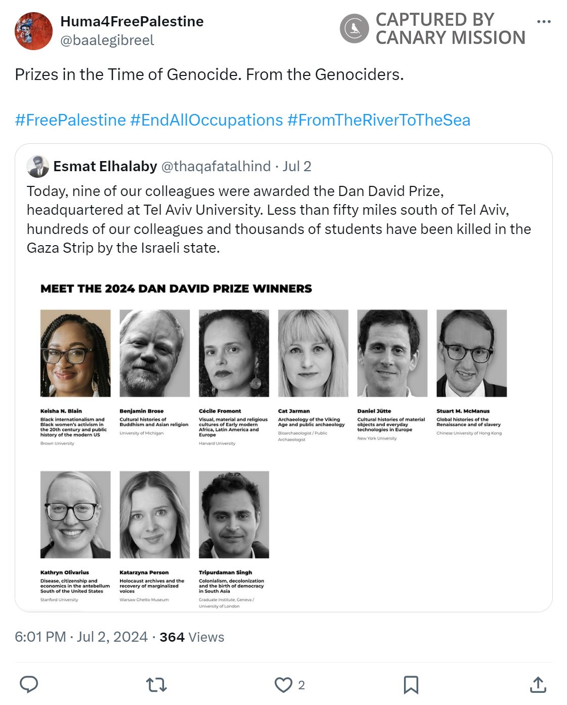 Huma Dar - Canary Mission