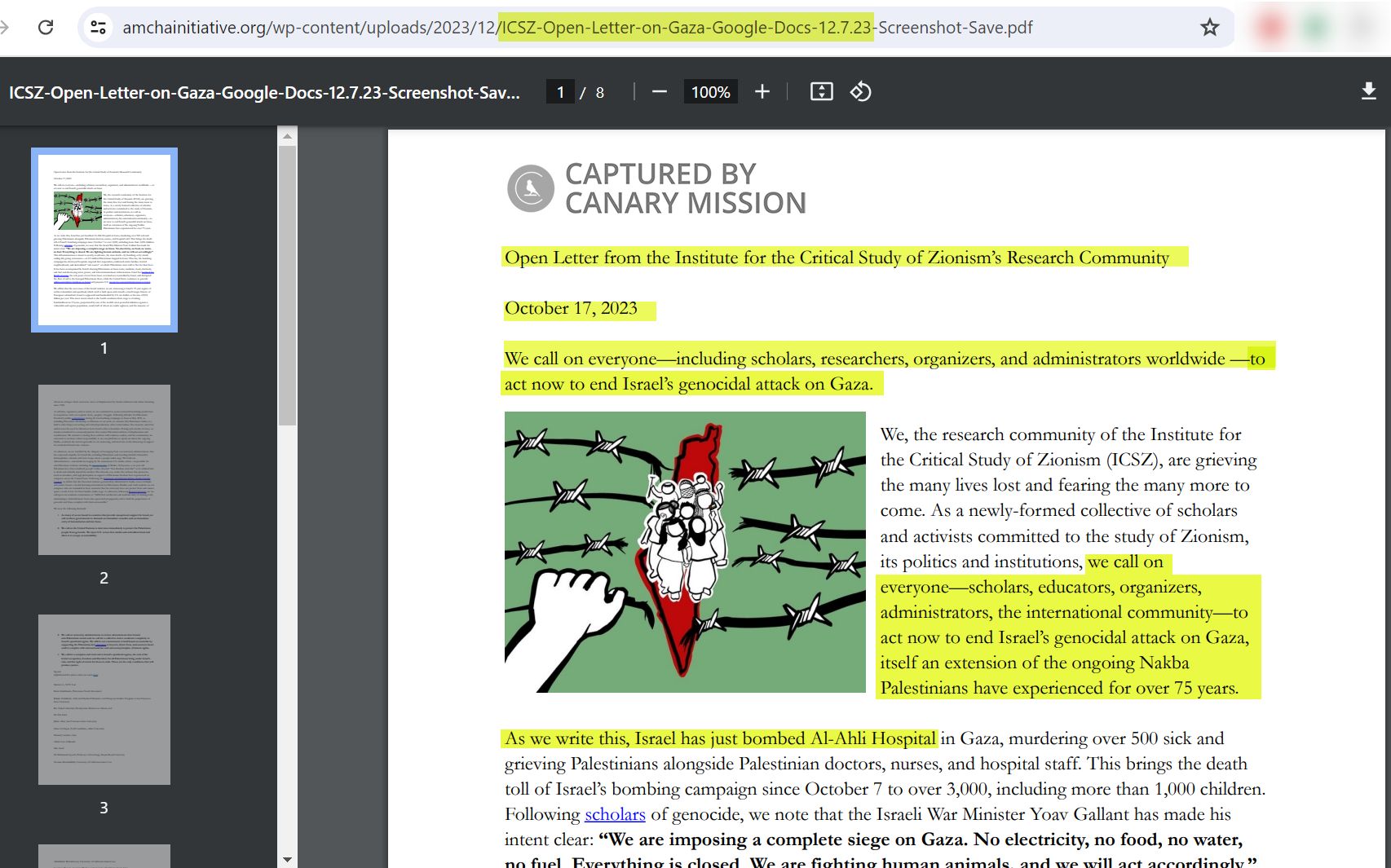 Huma Dar - Canary Mission