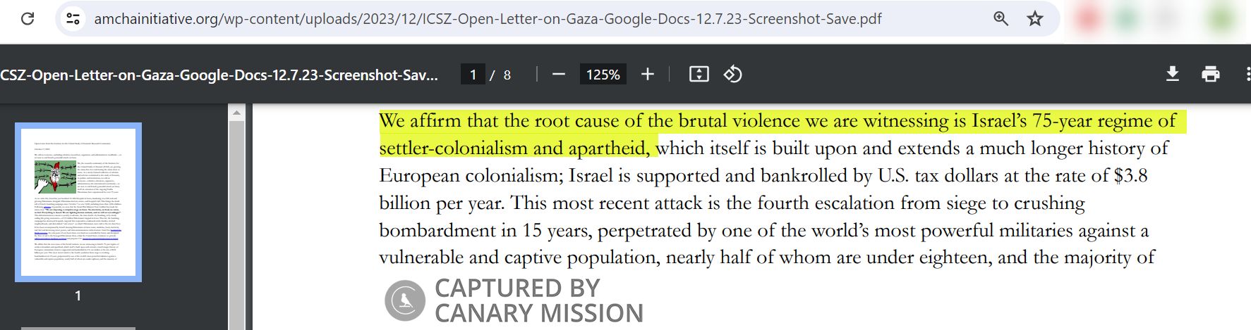 Huma Dar - Canary Mission