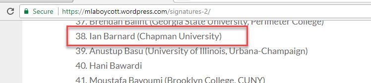 Ian Barnard - Canary Mission