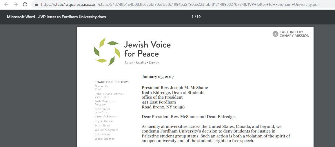 James Strick - Canary Mission