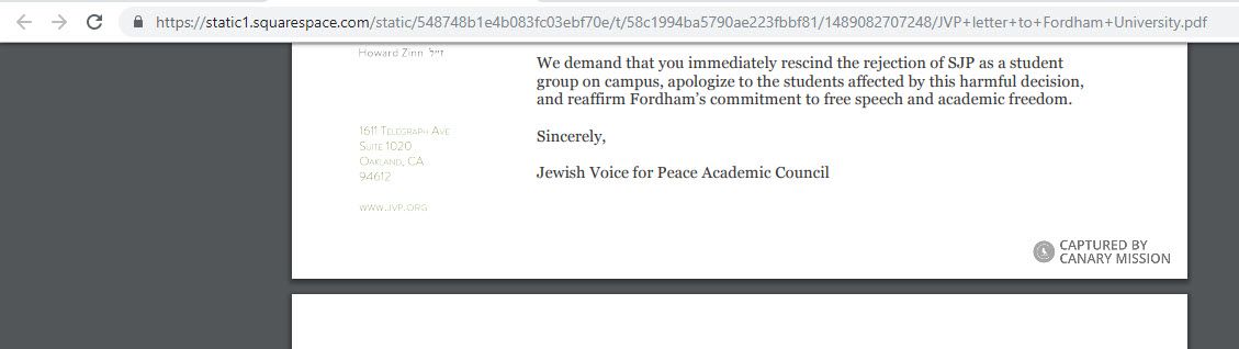 James Strick - Canary Mission