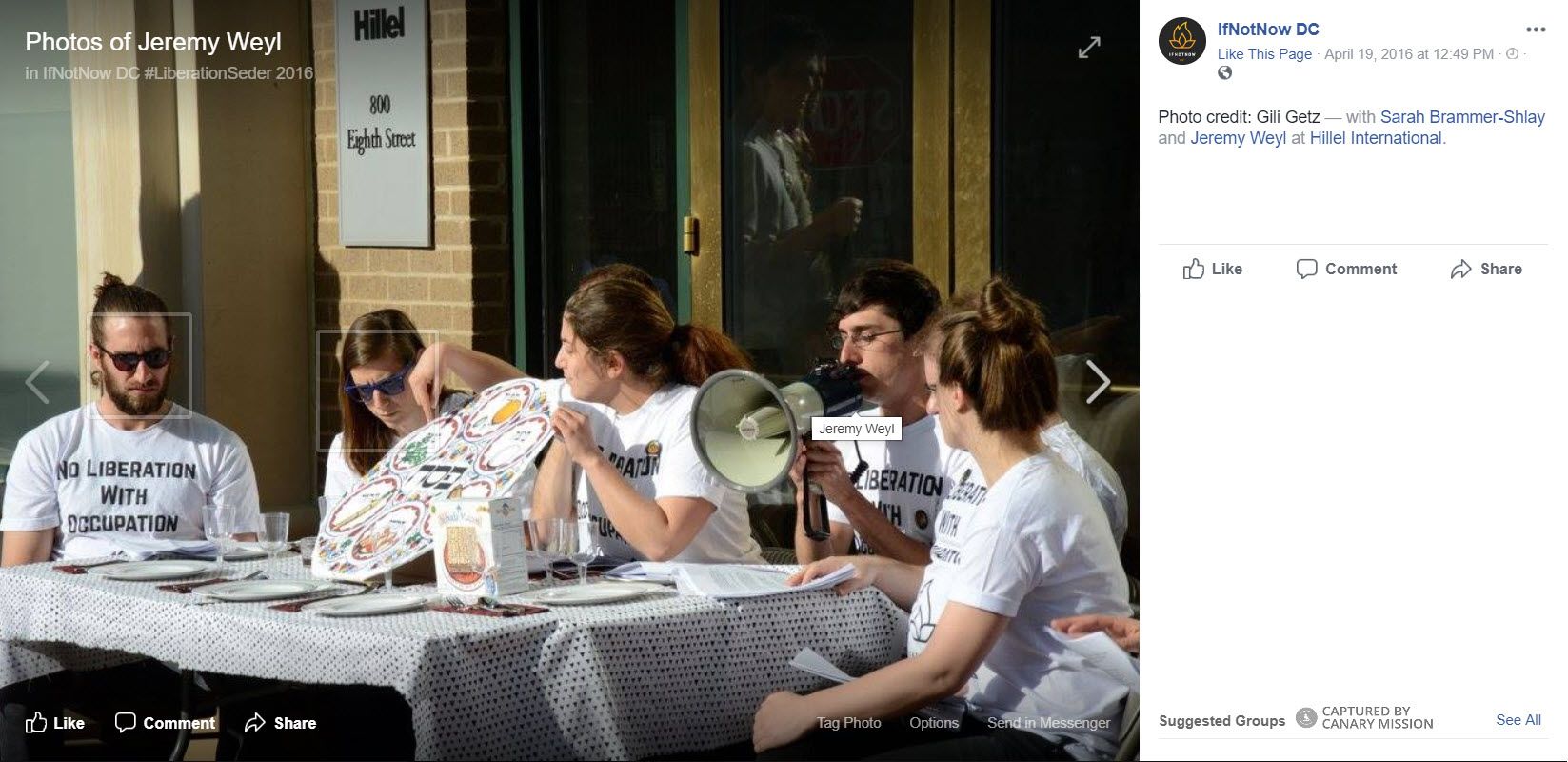 Jeremy Weyl - Canary Mission