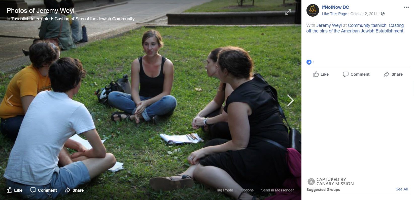 Jeremy Weyl - Canary Mission