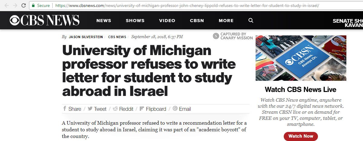 John Cheney-Lippold - Canary Mission