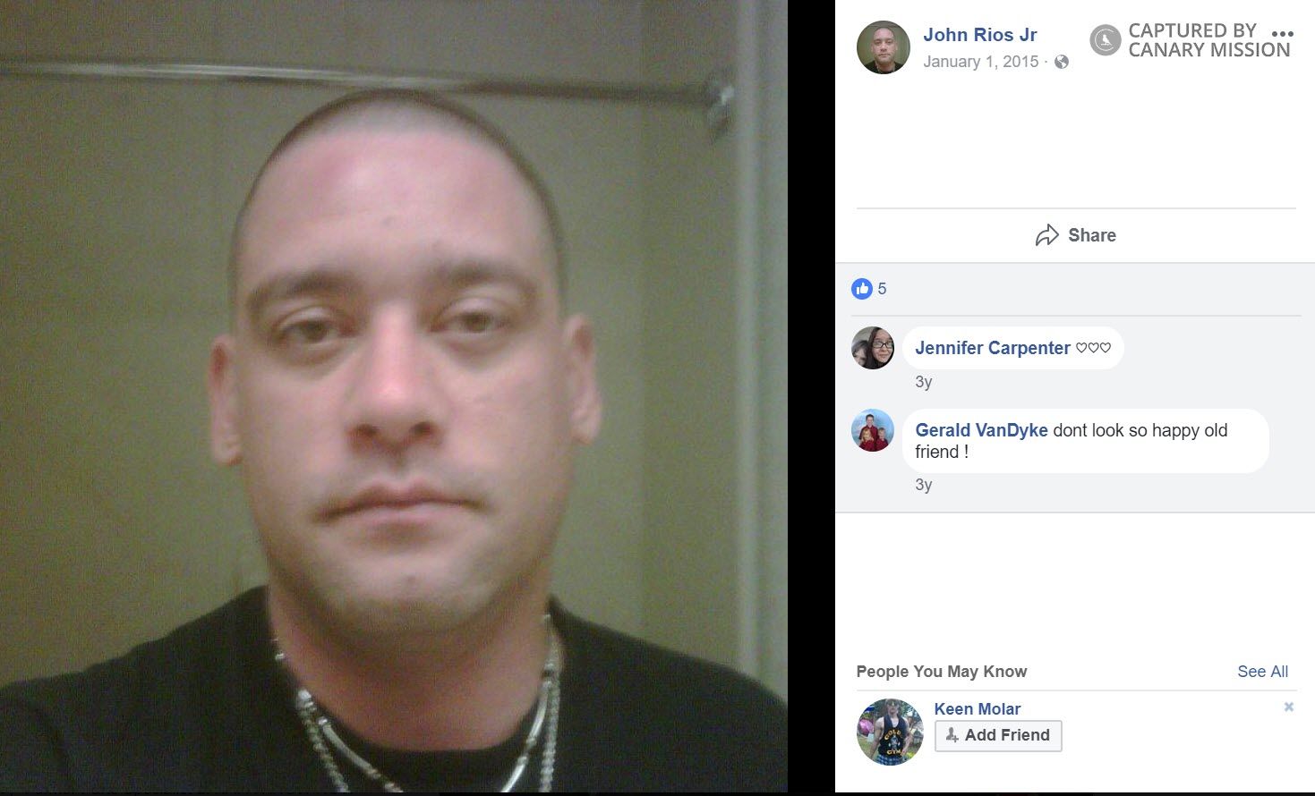 John Rios Jr - Canary Mission