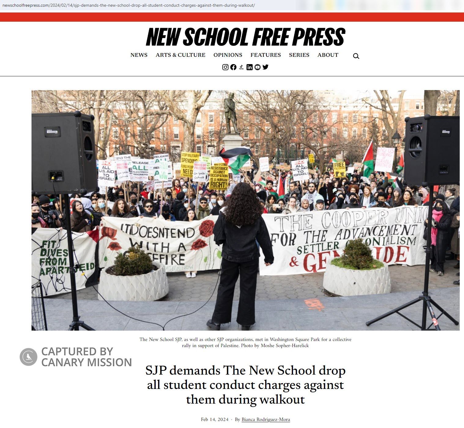 Jonas King - Canary Mission