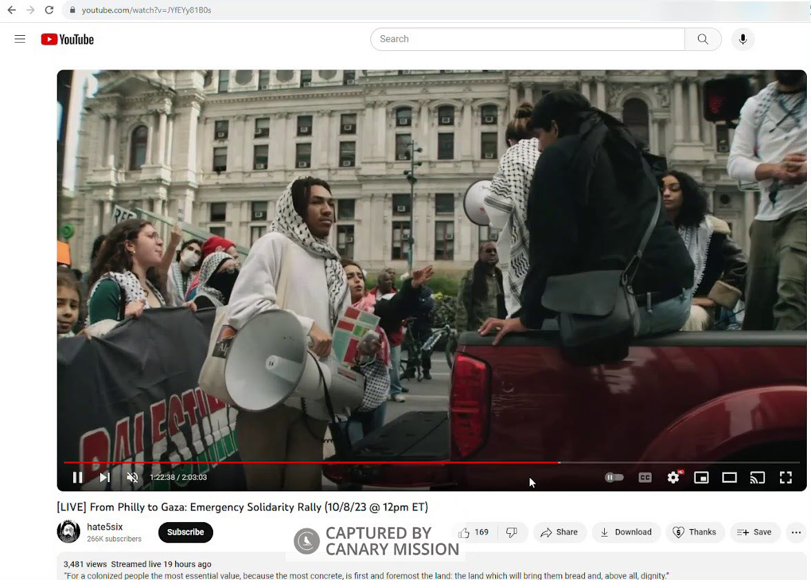 Jordan Vaughan - Canary Mission