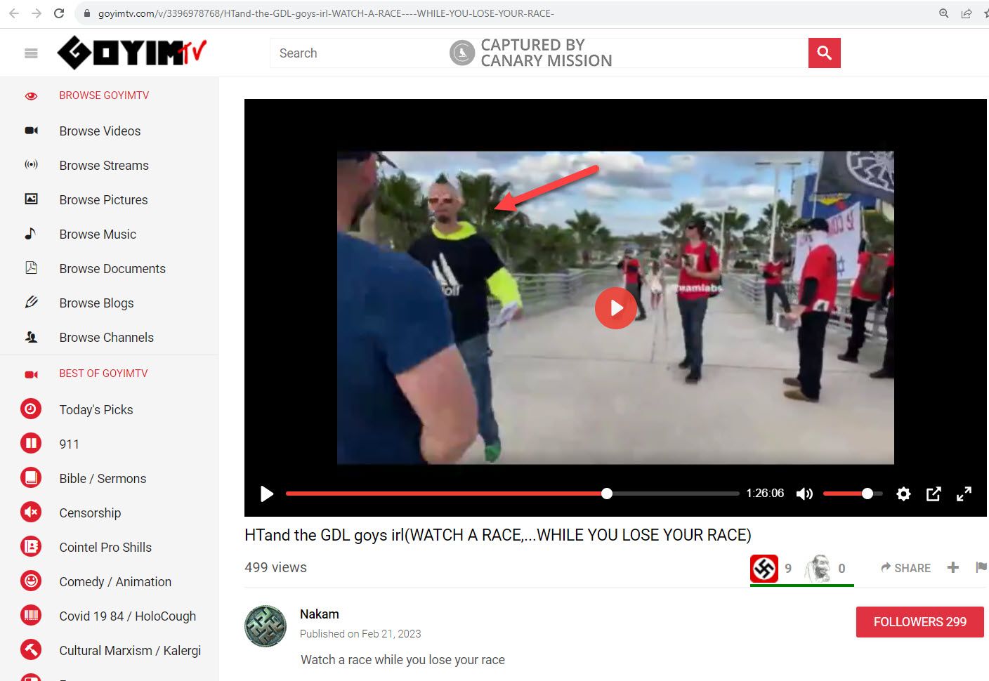 Joseph Bounds - Canary Mission