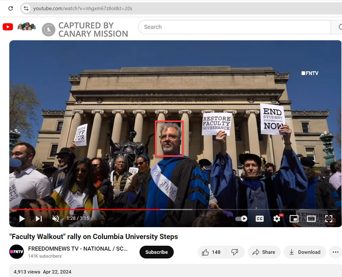 Joseph Slaughter - Canary Mission