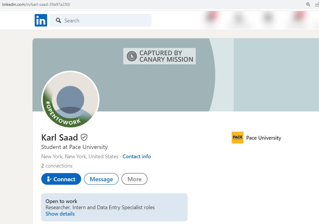 Karl Saad - Canary Mission
